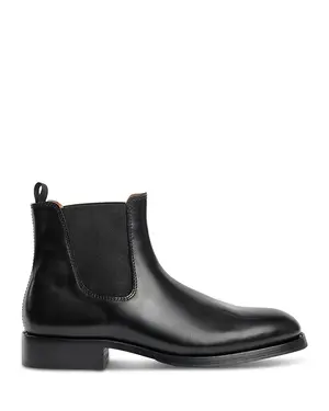 Sandro Leather Chelsea Boots - Black
