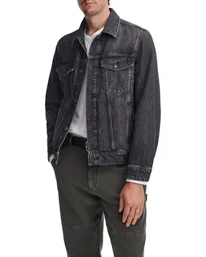Rag & Bone Cotton Denim Pocket Trucker Jacket - Ace