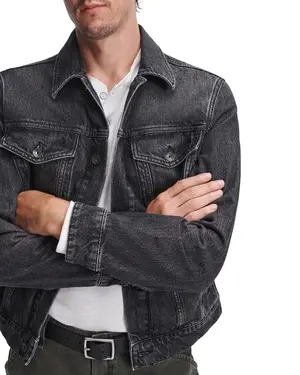 Rag & Bone Cotton Denim Pocket Trucker Jacket