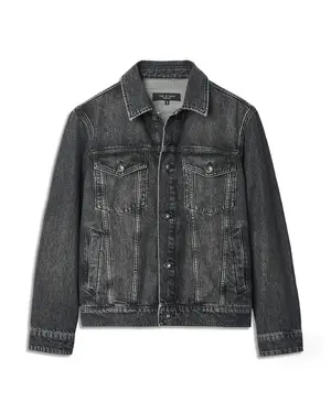 Rag & Bone Cotton Denim Pocket Trucker Jacket