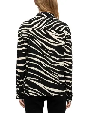 Zadig&Voltaire Tyrica Zebra Print Shirt
