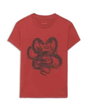 Zadig&Voltaire Walk Cotton Graphic Print Tee