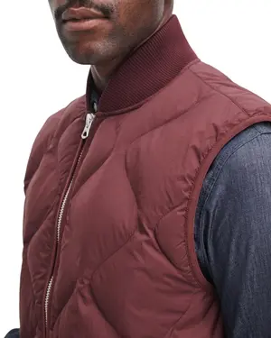 Rag & Bone Dane Stand Collar Quilted Vest