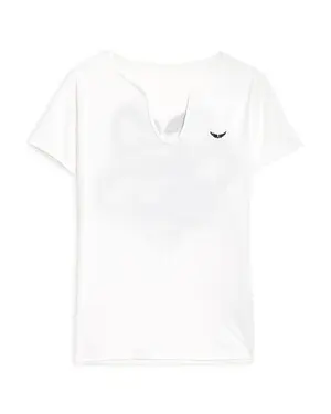 Zadig&Voltaire Tunisien Cotton Graphic Back Tee