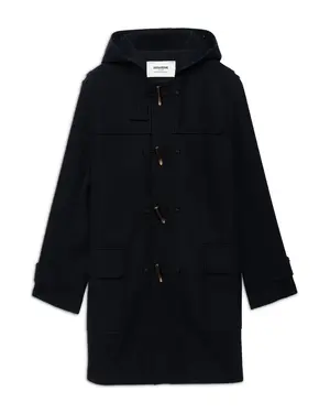 Zadig&Voltaire Mael Wool Blend Hooded Duffle Coat