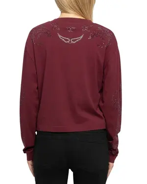Zadig&Voltaire Iona Cotton Embellished Sweatshirt
