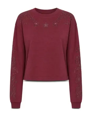 Zadig&Voltaire Iona Cotton Embellished Sweatshirt