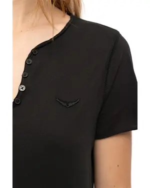 Zadig&Voltaire Cotton Cutout Back Tee
