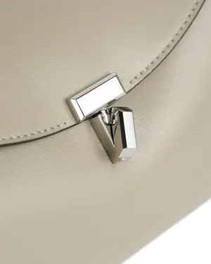TOTEME T-lock Leather Top Handle Bag