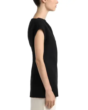 TOTEME Cotton Asymmetric Neck Top
