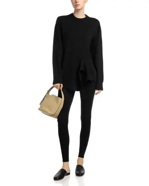 TOTEME Wool & Cashmere Twist Hem Top