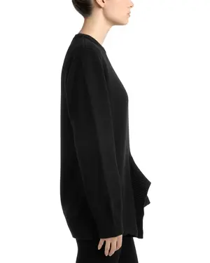 TOTEME Wool & Cashmere Twist Hem Top