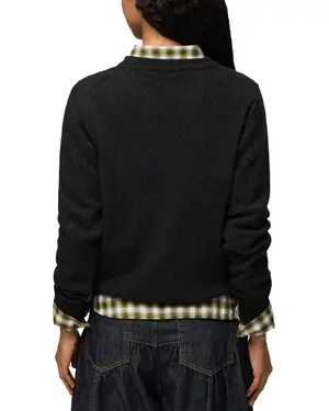 GANNI Forest Teddy Crewneck Sweater
