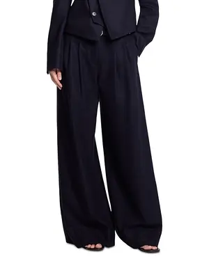 TWP Avery Wool & Cashmere Blend Pants - Midnight