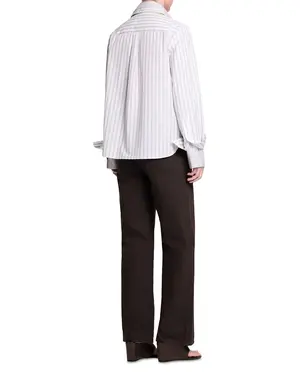 TWP Double Layer Cotton Boyfriend Shirt