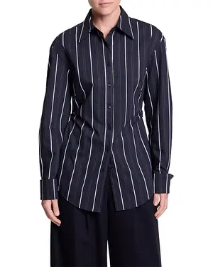 TWP The Night We Met Cotton Collared Shirt - Midnight Multi