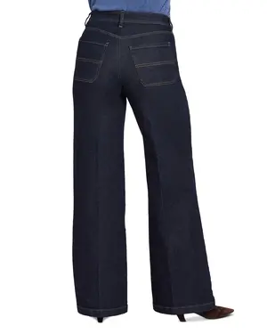 NYDJ Mia Cotton Blend High Rise Palazzo Jeans