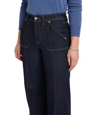 NYDJ Mia Cotton Blend High Rise Palazzo Jeans