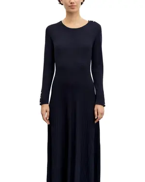 Gerard Darel Cina Round Neck Rib Knit Dress
