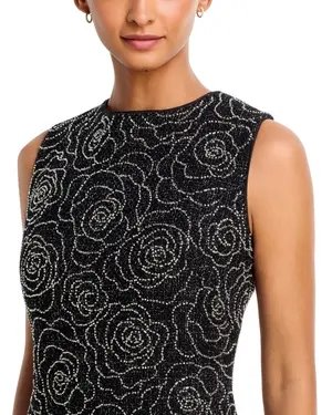 MILLY Ivette Beaded Mini Dress