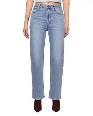 Z Supply The Muse High Rise Straight Jeans - Light Year