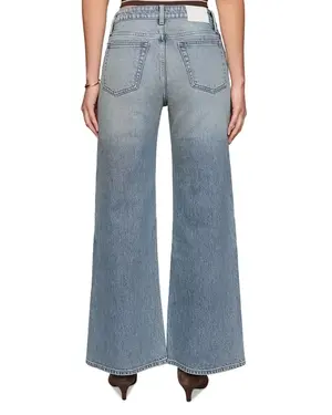 Z Supply The Stunner Mid Rise Wide Leg Jeans