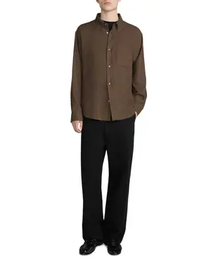 FRAME Cotton Baggy Fit Wide Leg Chinos