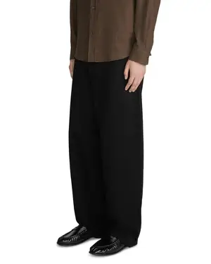 FRAME Cotton Baggy Fit Wide Leg Chinos