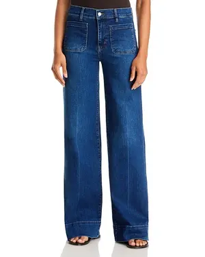 FRAME Le Slice Slim Palazzo Jeans - Folklore