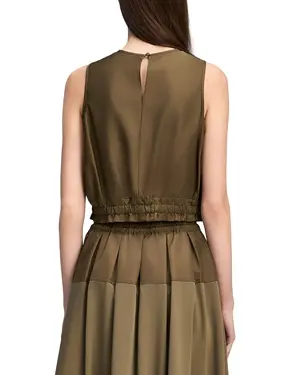 Cinq À Sept Elisabetta Scoop Neck Back Keyhole Top