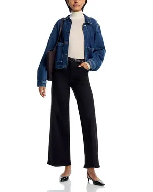FRAME Pixie Le Slim High Rise Ankle Palazzo Jeans