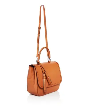 Max Mara Braided Large Leather Satchel