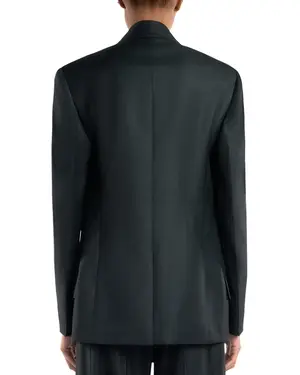 Victoria Beckham Sculptural Layered Wool Jacket