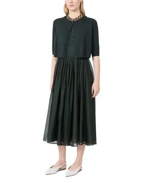Max Mara Stmwally Organza Midi Dress