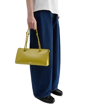 JIL SANDER Tangle Tent Small Leather Shoulder Bag