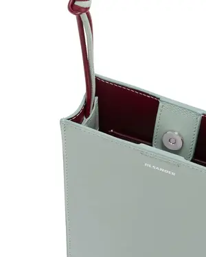 JIL SANDER Tangle Leather Phone Shoulder Bag