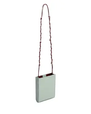 JIL SANDER Tangle Leather Phone Shoulder Bag