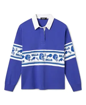 Junk Food Clothing Buffalo Bills Helmet Rugby Shirt - Liberty