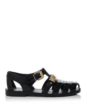 Moschino Logo Jelly Sandals