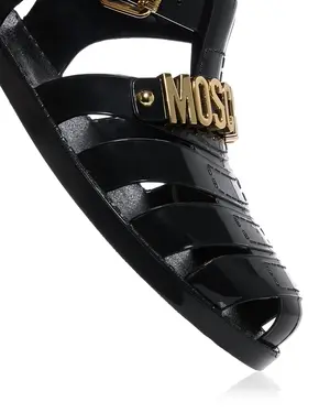 Moschino Logo Jelly Sandals