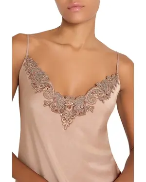 Kobi Halperin Camille Lace Trim Satin Camisole