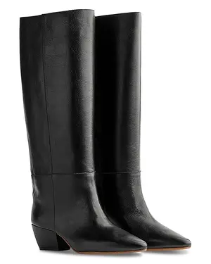 FORTE_FORTE Knee-high Block Heel Boots - Nero