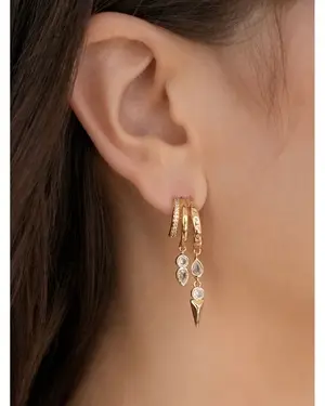 Ettika Icon Behavior Crystal Drop Earrings