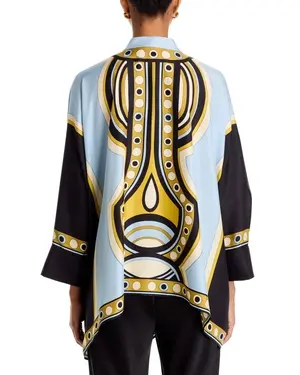 La DoubleJ Foulard Printed Silk Shirt