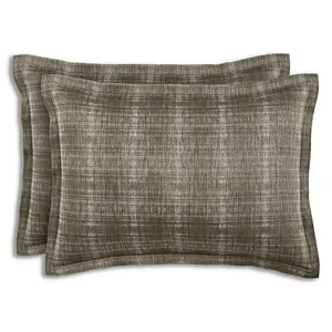 HUDSON PARK COLLECTION Textured Plaid King Sham Set Exclusive