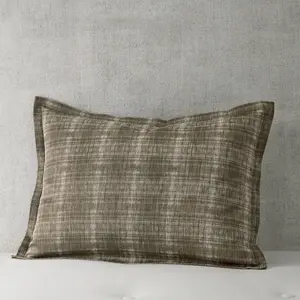 HUDSON PARK COLLECTION Textured Plaid King Sham Set Exclusive