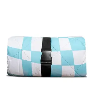 IZIMINI Harper Picnic Rug, 59l X 79w - Blue Checkered
