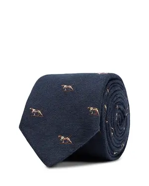 Rodd & Gunn Gunner Silk Cotton Heritage Tie - Navy