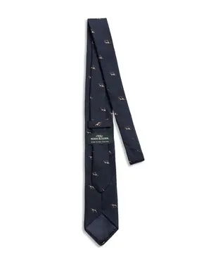 Rodd & Gunn Gunner Silk Cotton Heritage Tie - Navy