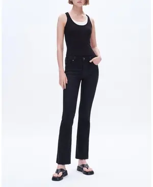 BAYEAS Mid Rise Bootcut Denim Jeans Stretch Comfortable